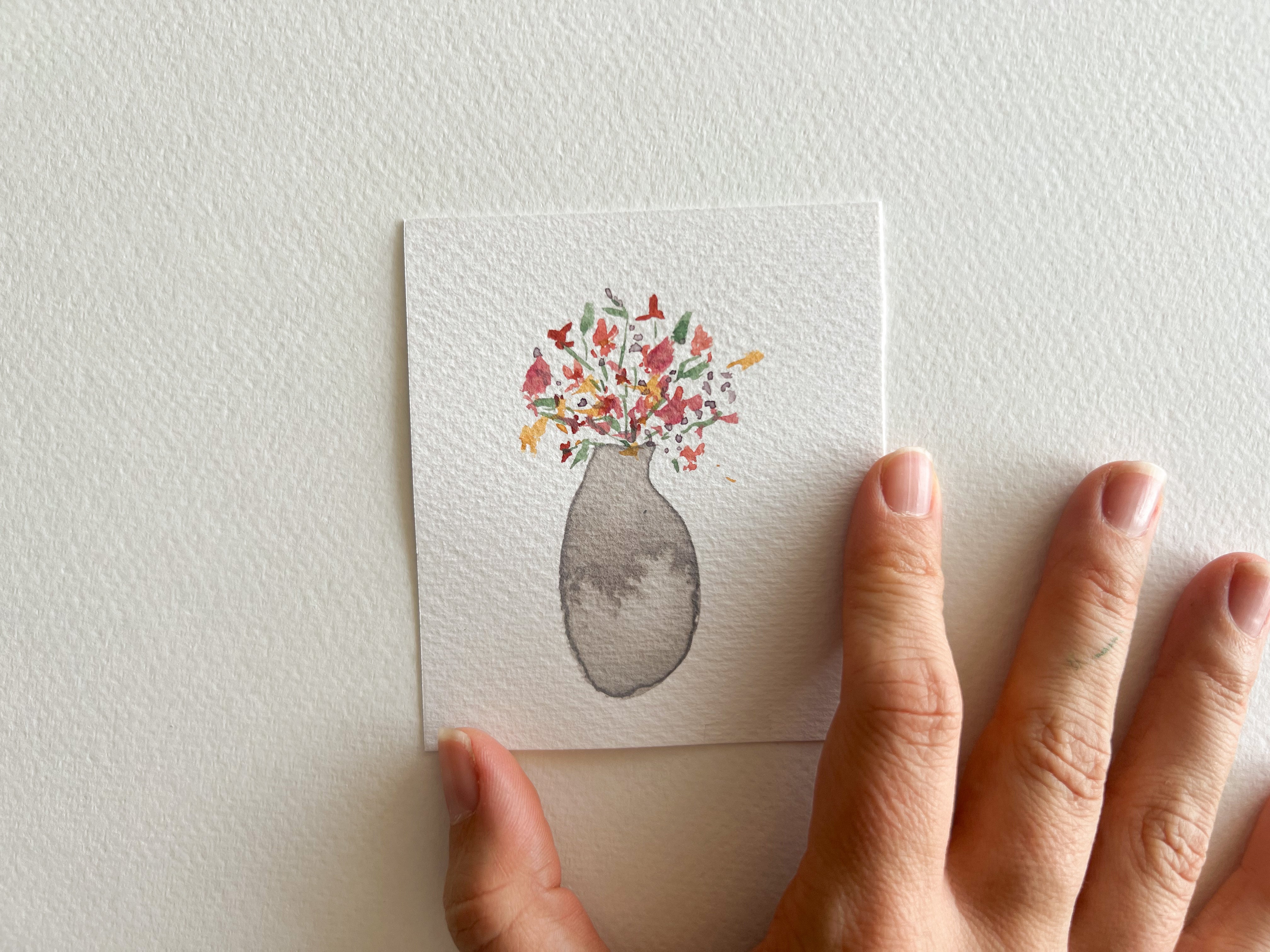 Jarrón con flores 1 – Sarahnicoleart