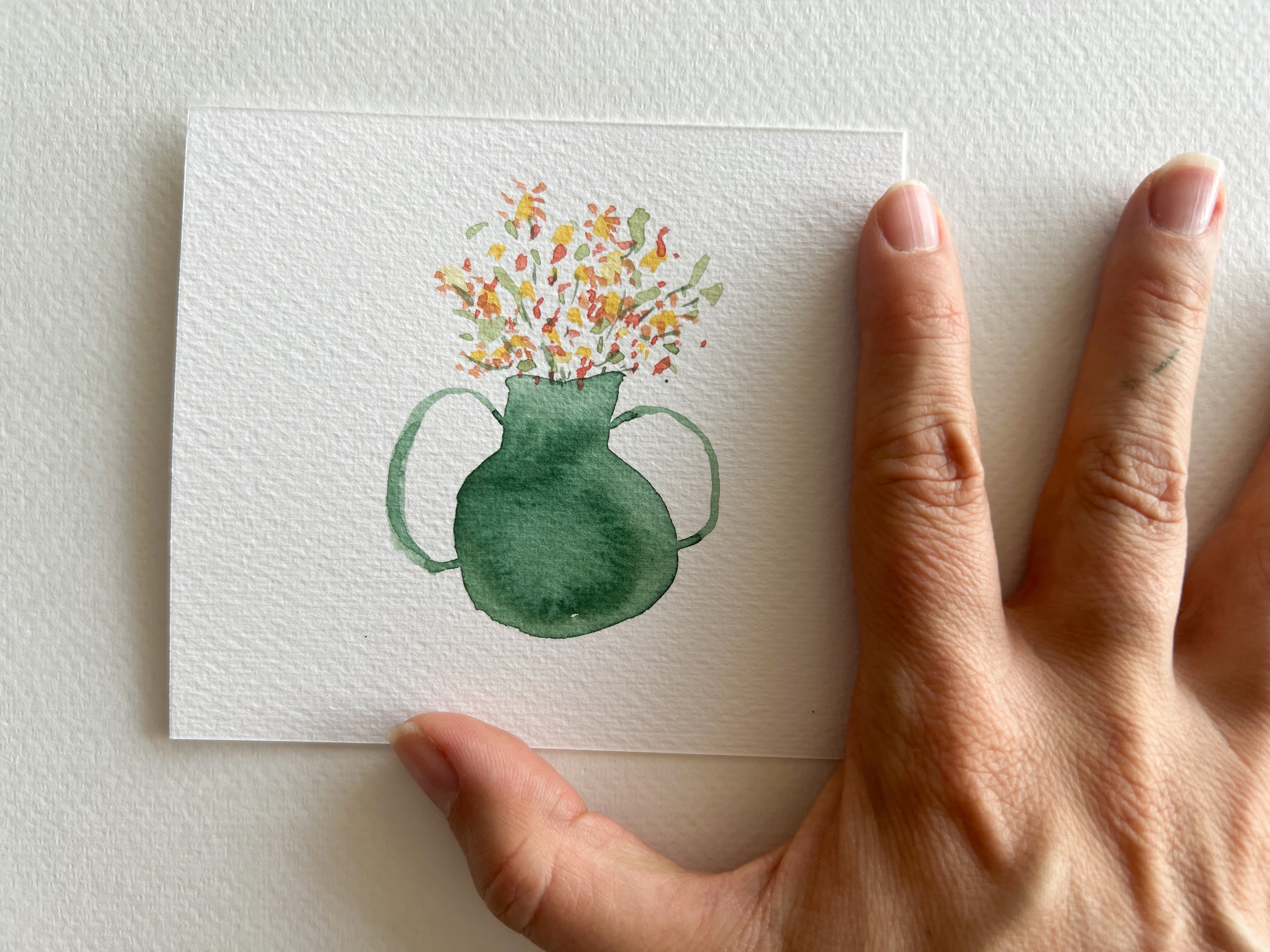 Jarrón con flores 3 – Sarahnicoleart